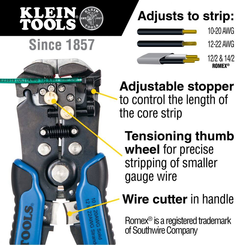 Pela cable y cortador autoajustable Klein Tools 11061 | SUMICALI