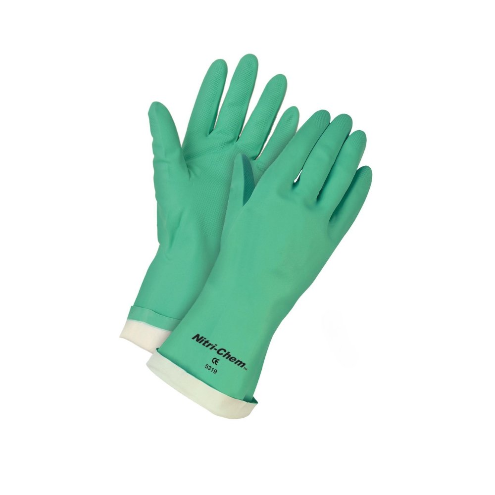 Guante de protección en Nitrilo verde Nitri-Chem™ - MCR Safety 5319S ...