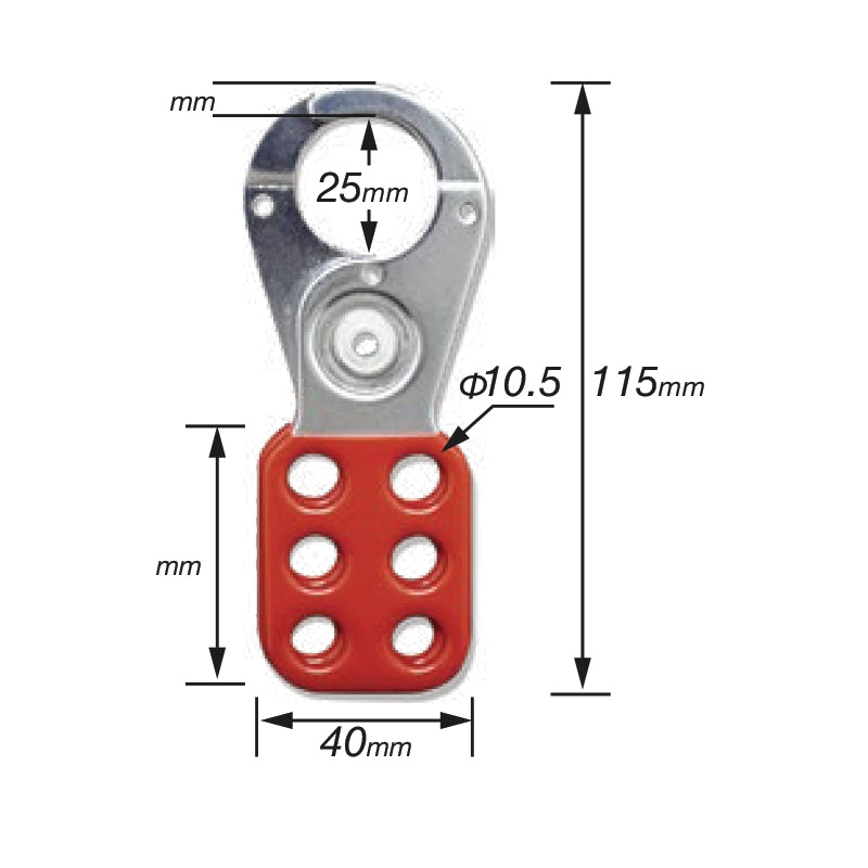 Pinzas de bloqueo 25mm LOTO Yale 0001165 | SUMICALI