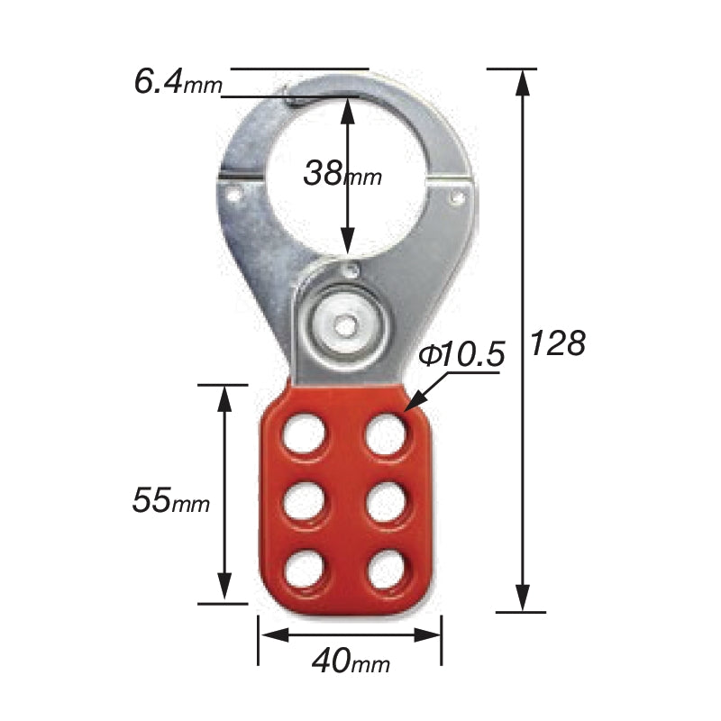 Pinzas de bloqueo 38mm LOTO Yale 0001159 | SUMICALI